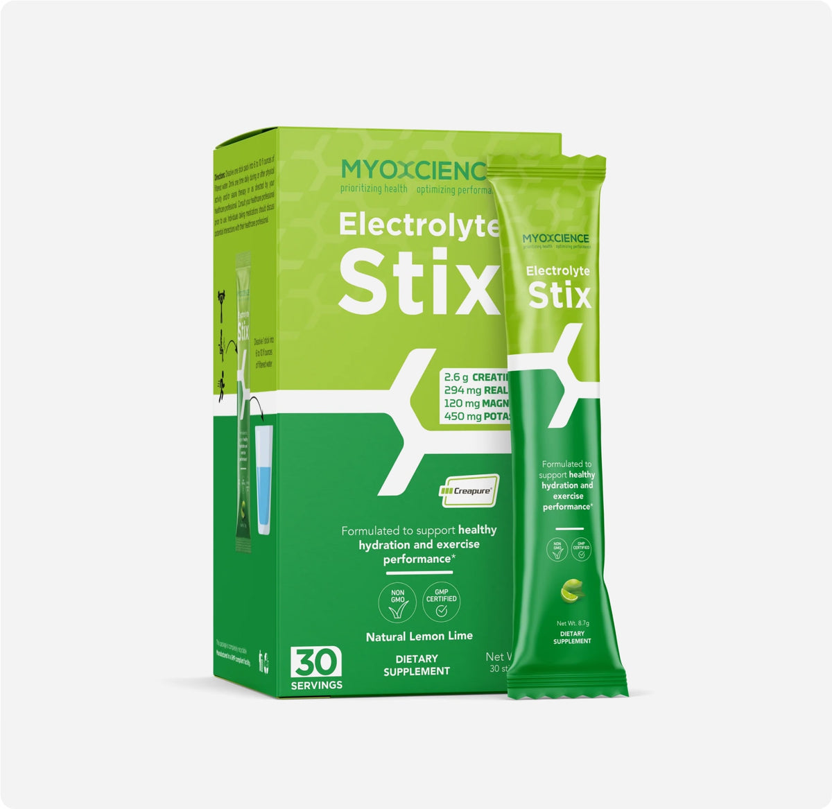 Electrolyte Stix: Creatine Enhanced With Electrolytes – Myoxcience