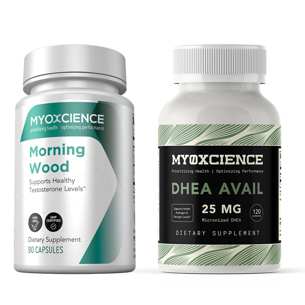 Alpha Male Stack | Morning Wood Plus DHEA – Myoxcience