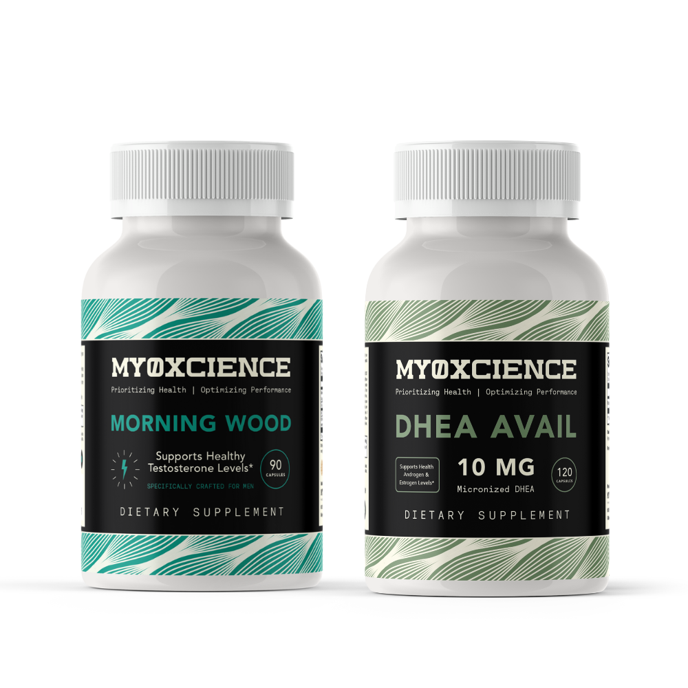 Alpha Male Stack | Morning Wood Plus DHEA – Myoxcience
