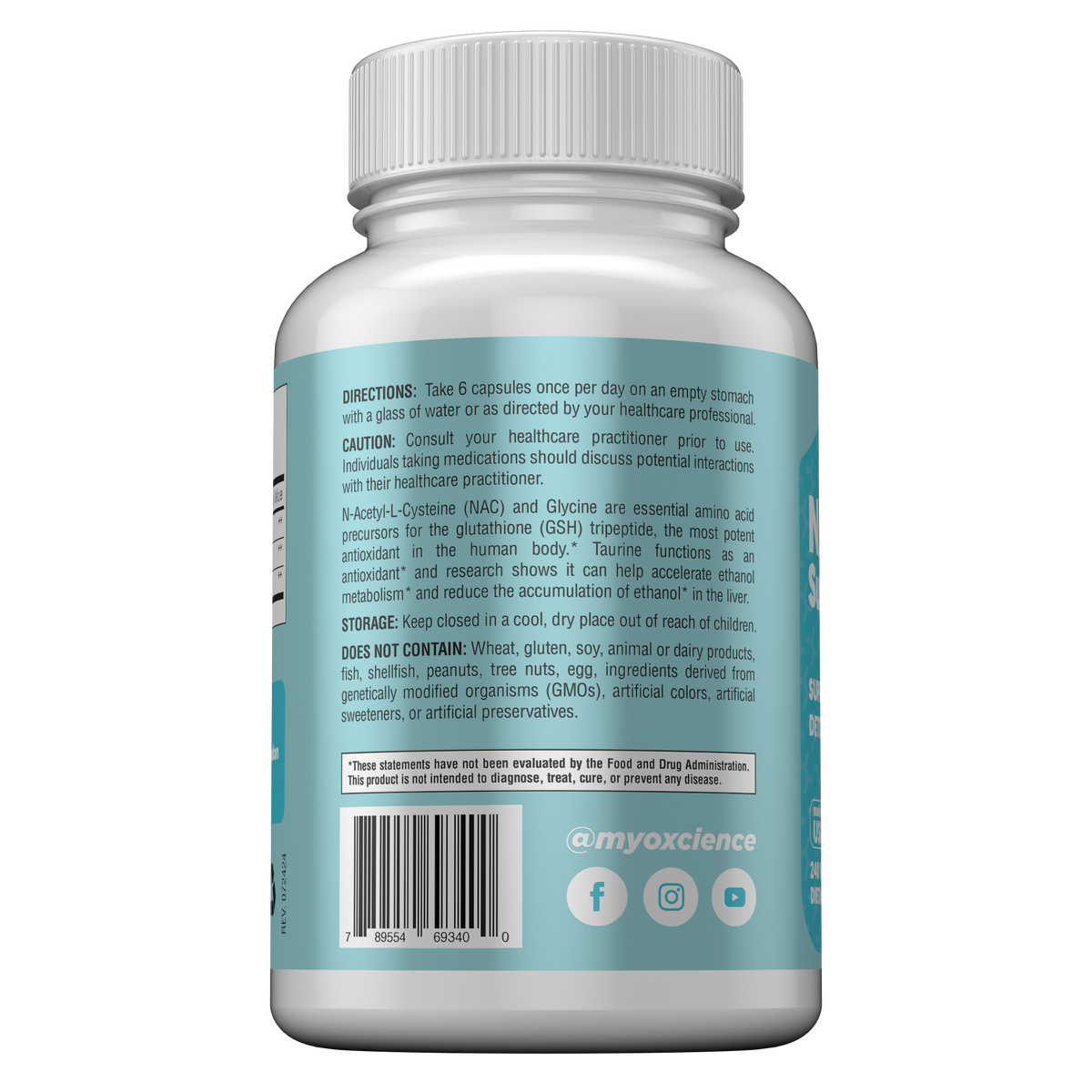 NAC Supreme Caps | 1.6 grams of N-Acetyl-L-Cysteine per Serving ...